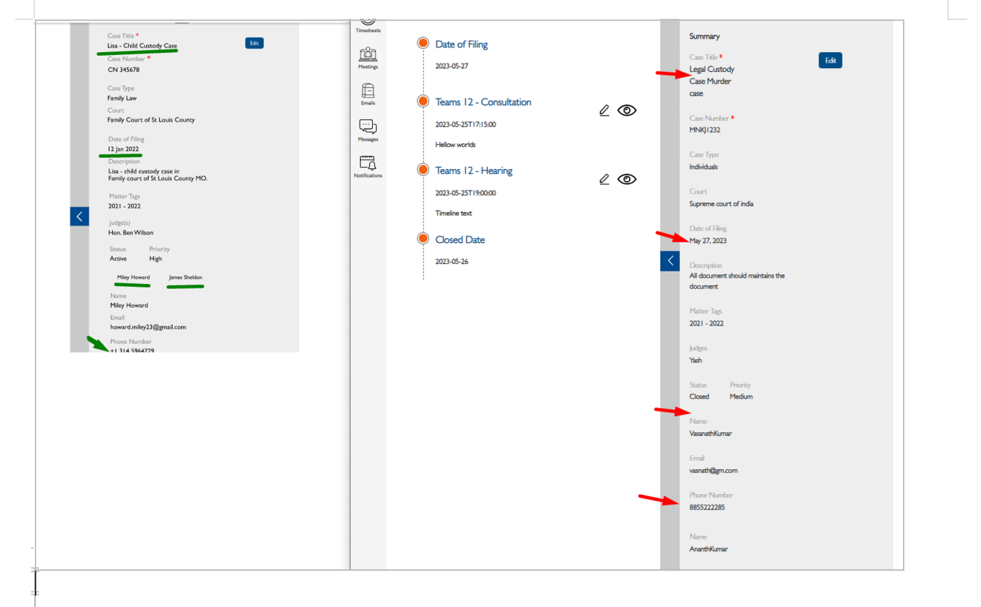 Bug #2183: View Matter [Legal / General] - View Details [Timeline] UI Issues - Matter - UI ...