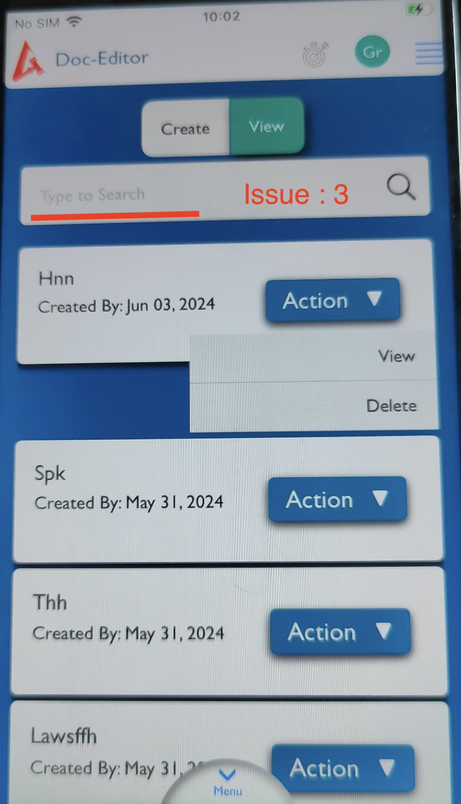 Bug #2857: View : UI issues and Field missing - iOS - Doc-Editor - Redmine