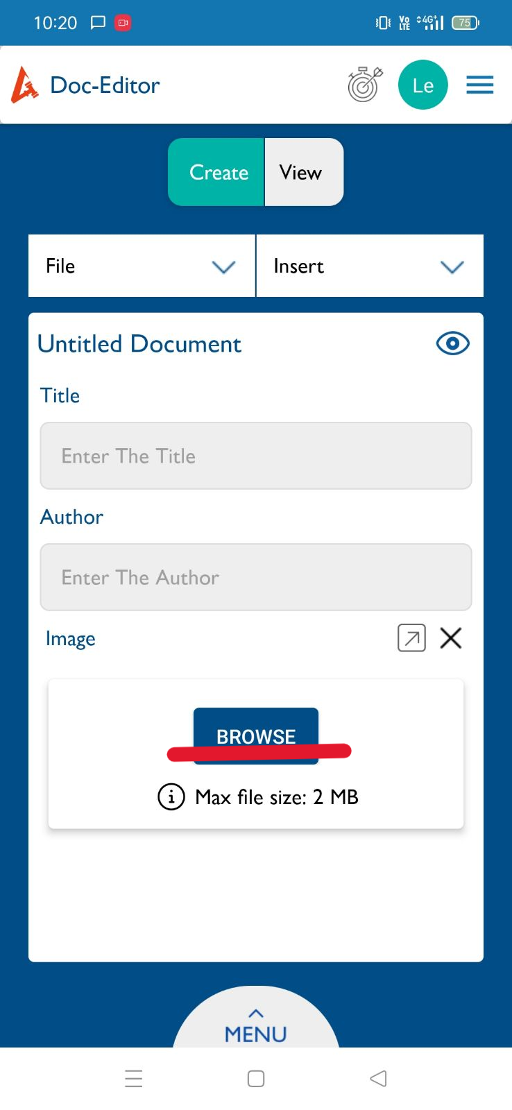 Bug #5182: Create : Button label should be changed from "BROWSE" to "Browse" - Doc - Editor ...